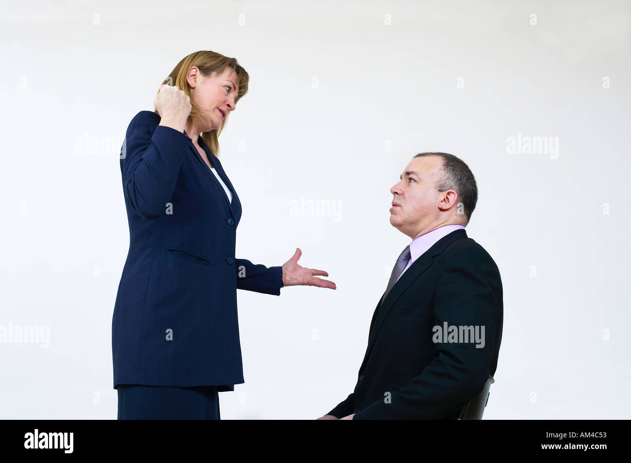 business man and woman arguing Stock Photo - Alamy