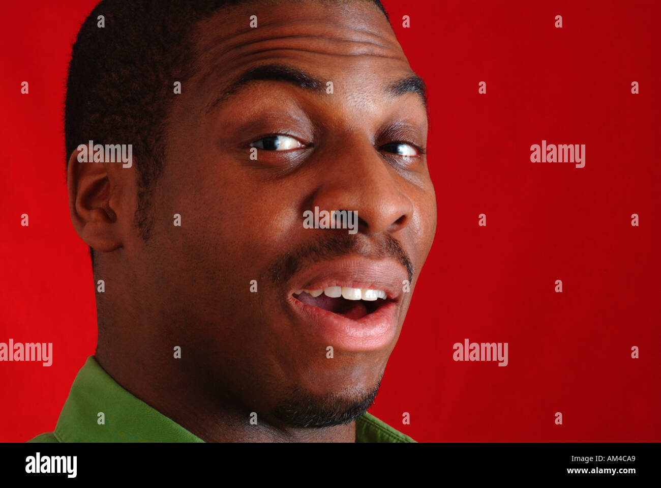 Surprised black man hi-res stock photography and images - Alamy