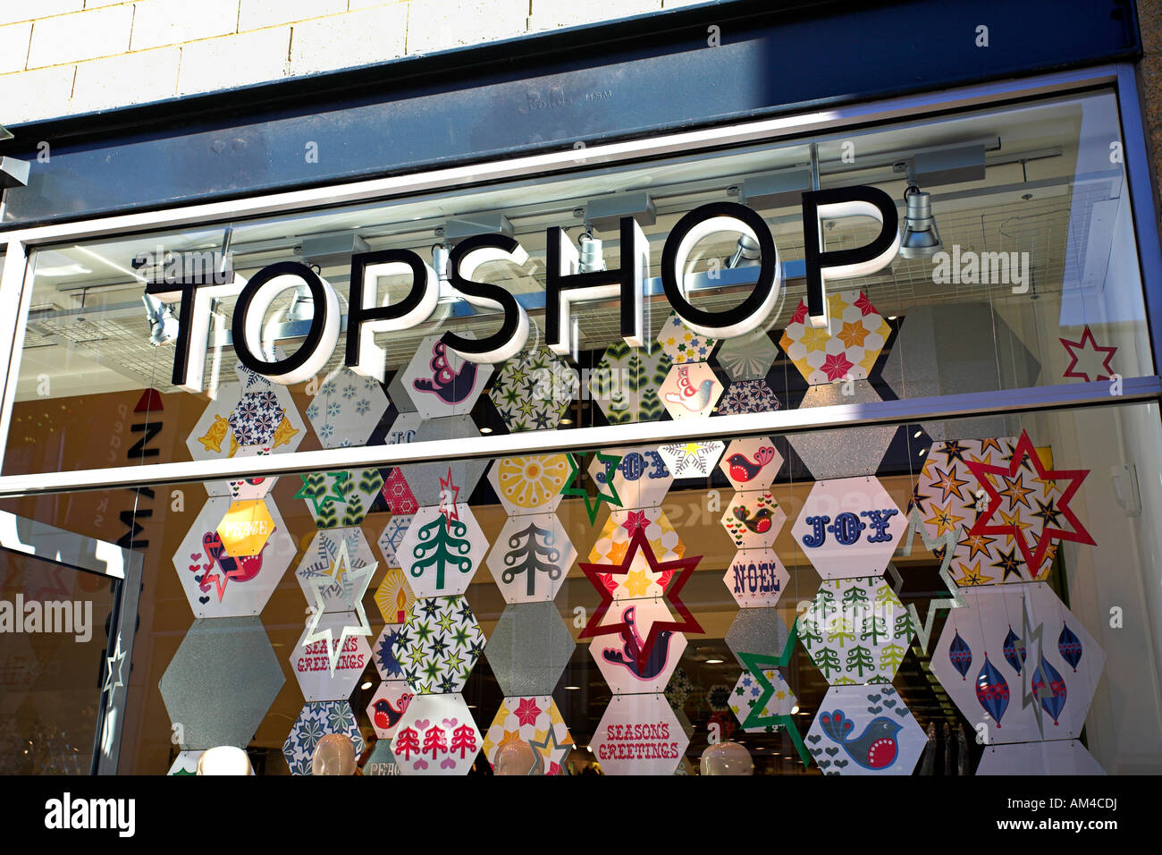 Decorated shop window Stock Photo - Alamy