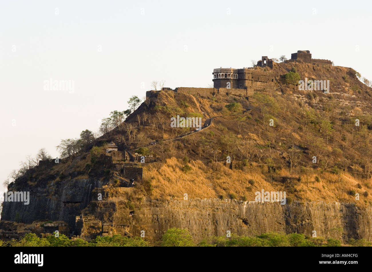 Old ruins of a fortress, Daulatabad Fort, Daulatabad, Maharashtra ...