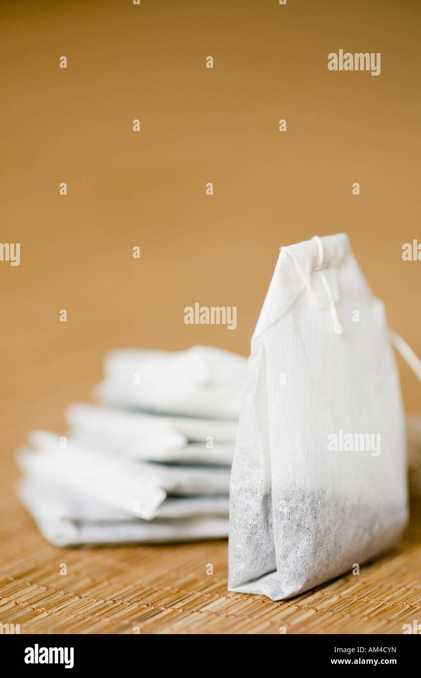 Close-up of teabags Stock Photo - Alamy