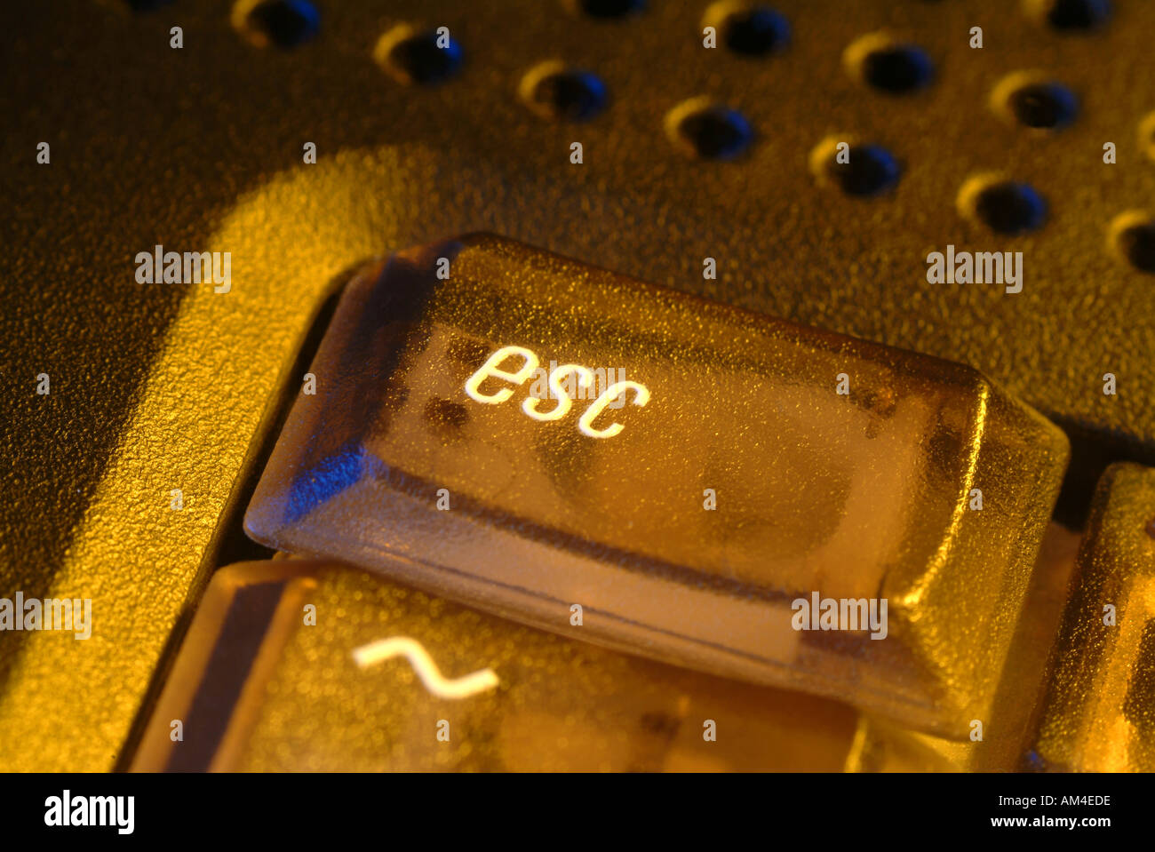 escape key on a laptop computer keypad Stock Photo - Alamy