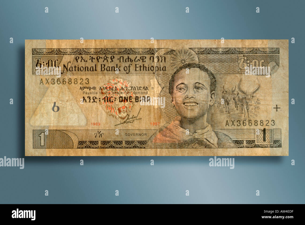 Ethiopia One Birr Bank Note High Resolution Stock Photography and ...