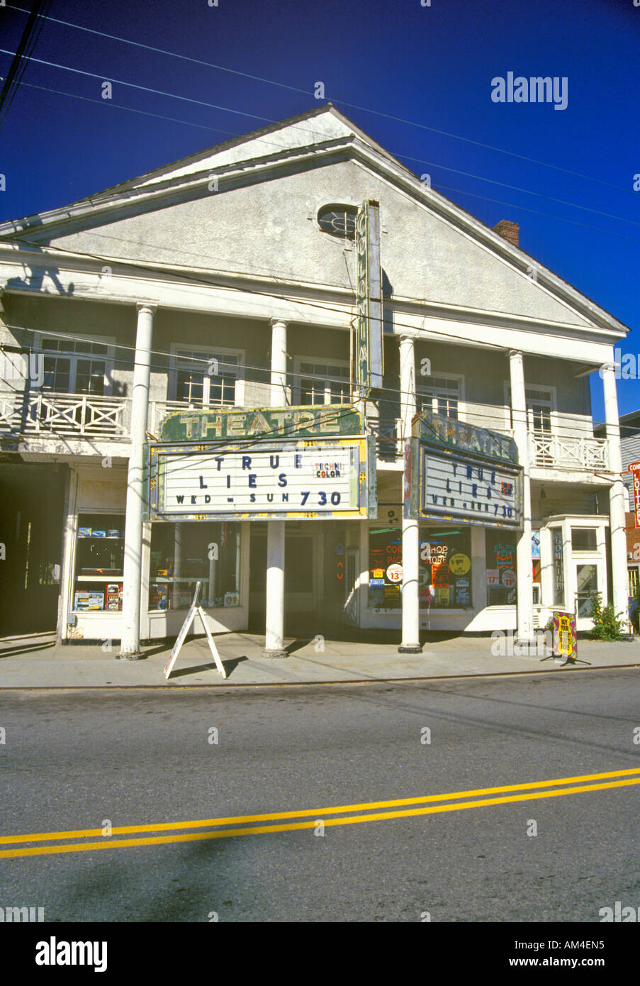 Theatre along scenic highway U S Route 7 Canaan Connecticut Stock Photo ...