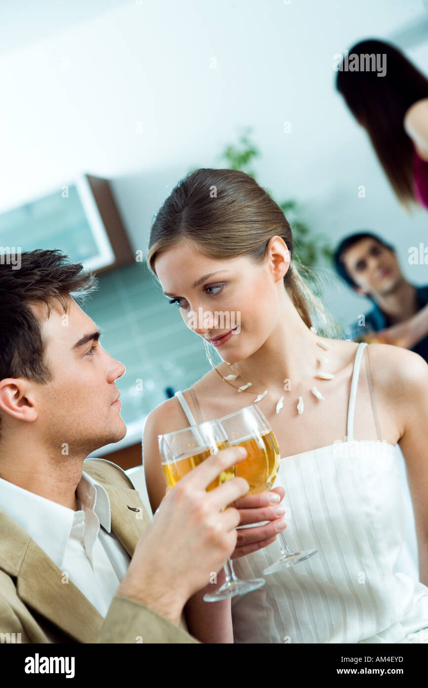 Sad man 30s group friends hi-res stock photography and images - Alamy