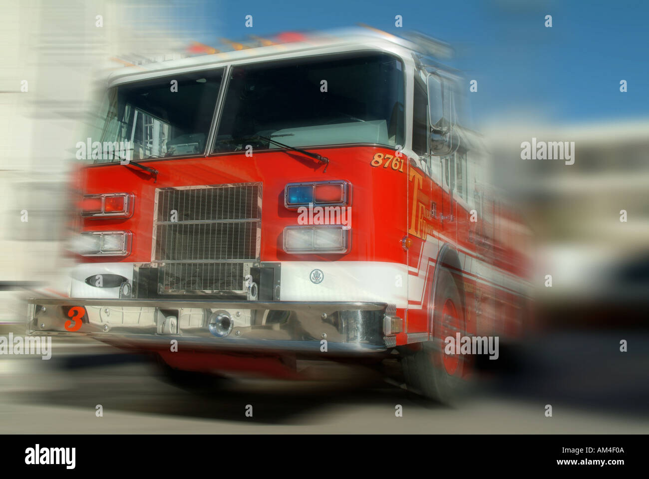 Red fire house sirens hi-res stock photography and images - Alamy