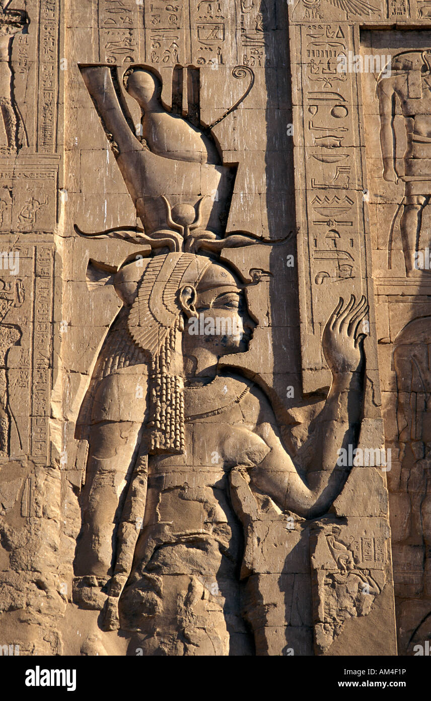 Egypt, Nile Valley, Edfu, Horus Temple Stock Photo - Alamy