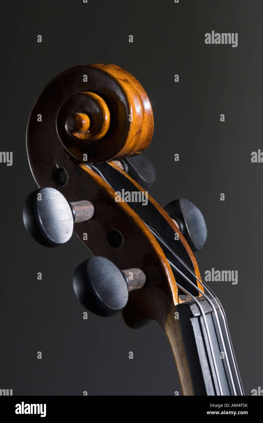 Close-up of a violin Stock Photo - Alamy