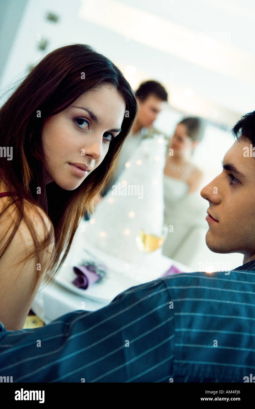 couple on party Stock Photo - Alamy