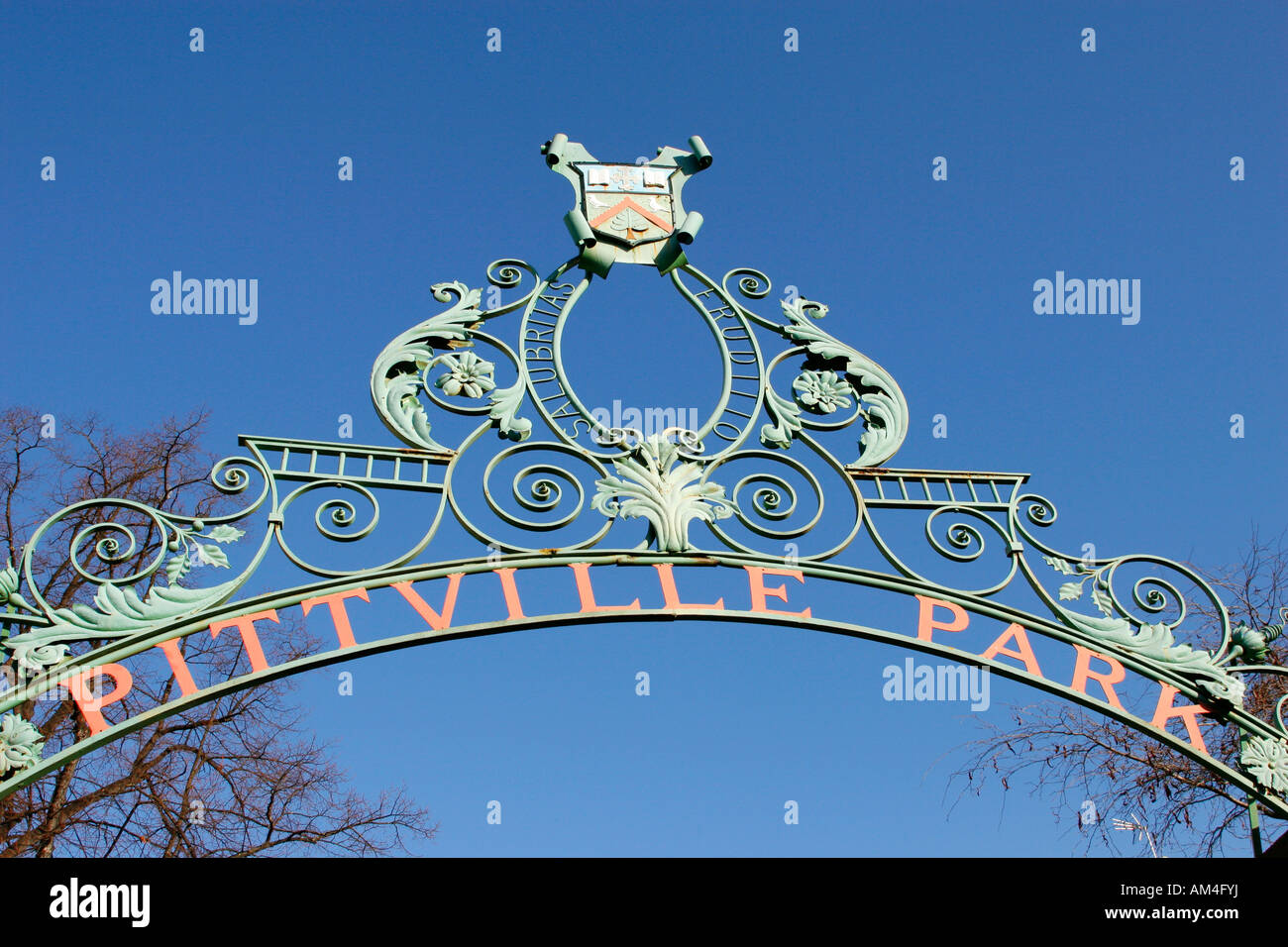 Pittville Gates, the entance to Pittville Park, Cheltenham UK Stock ...