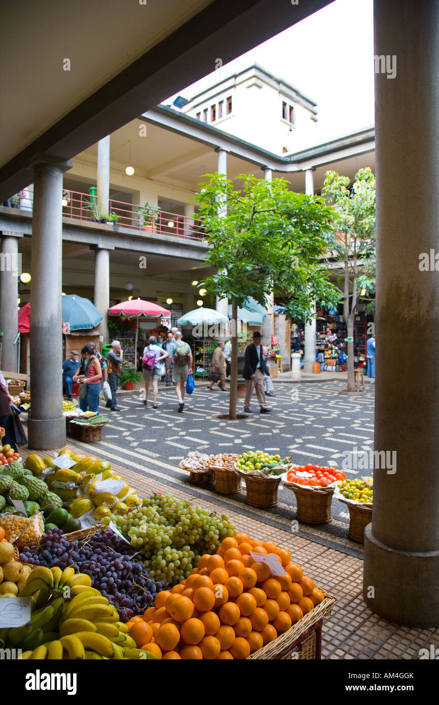 Funchal daily market, Madeira Stock Photo - Alamy