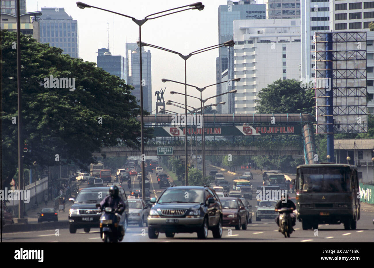 Jalan Sudirman, Central Business District, Jakarta Stock Photo - Alamy