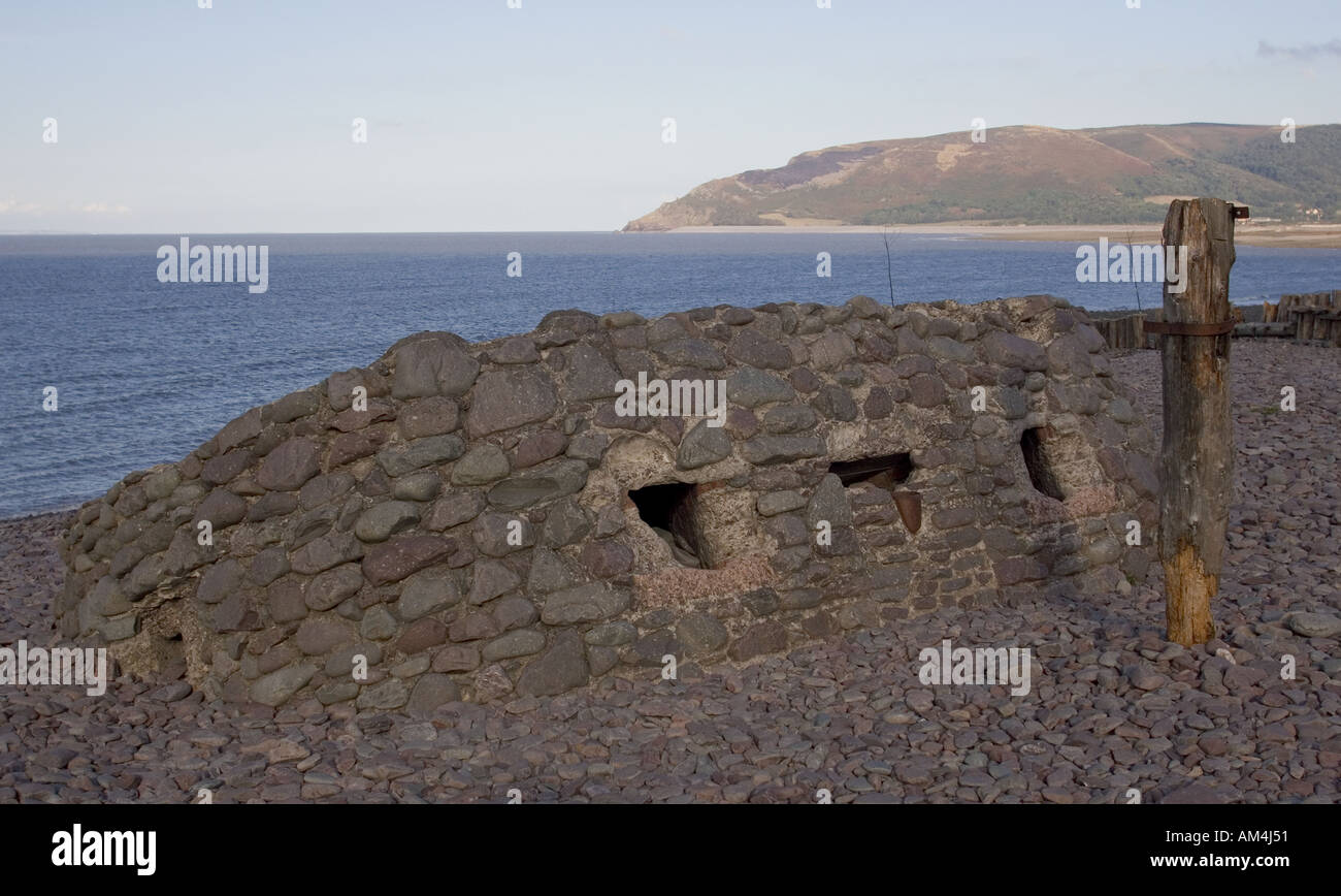Pill box at porlock beach hi-res stock photography and images - Alamy