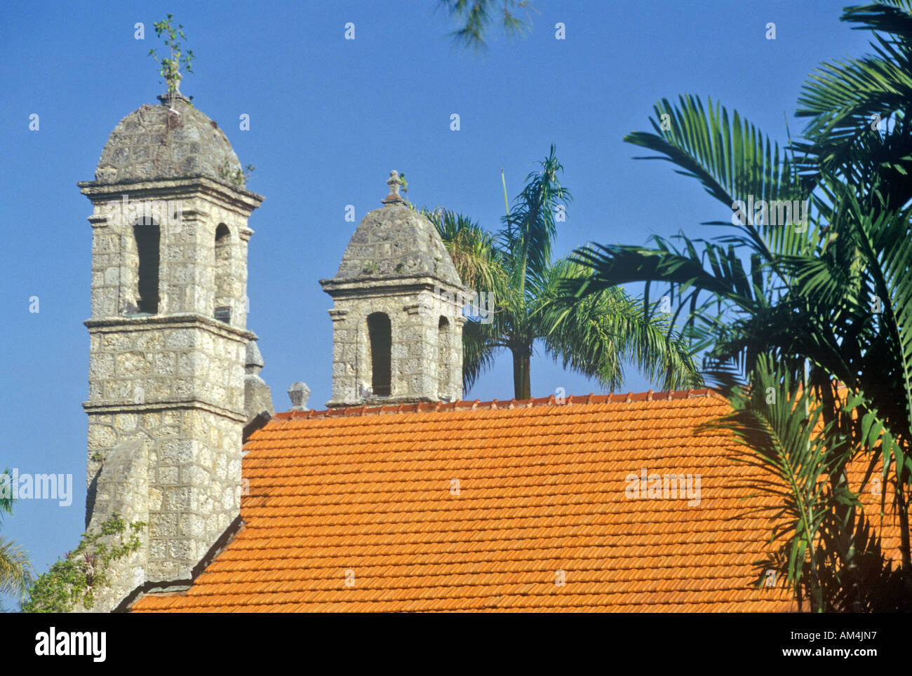 Historic building in Coral Gables Miami Florida Stock Photo - Alamy