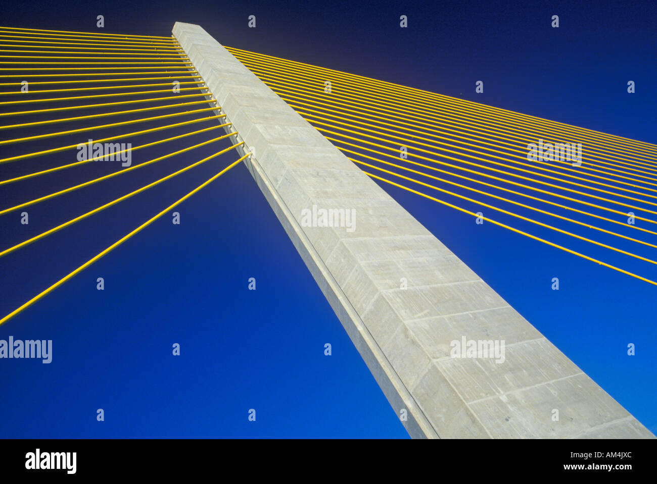 Tampa Sunshine Skyway Bridge world s longest cable stayed concrete ...