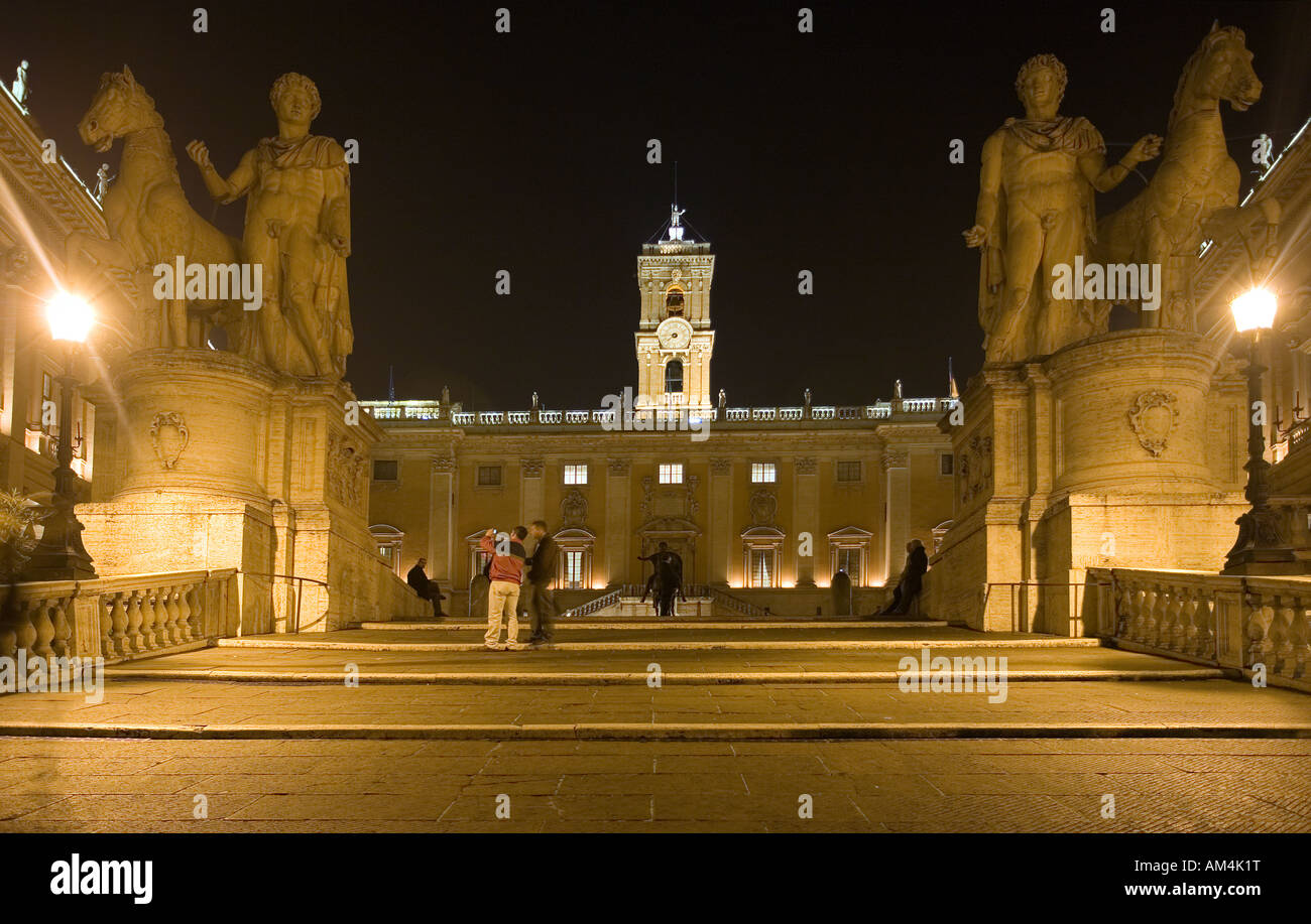 Piazza del Campidoglio and Cordonata steps, Rome, Italy Stock Photo - Alamy