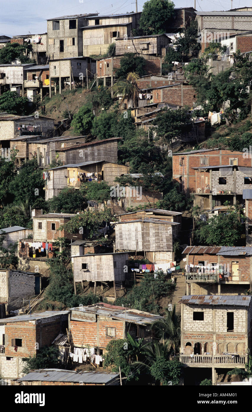 ôInvasionesö, settlements at Ceibos Norte quarter, Guayaquil Stock ...