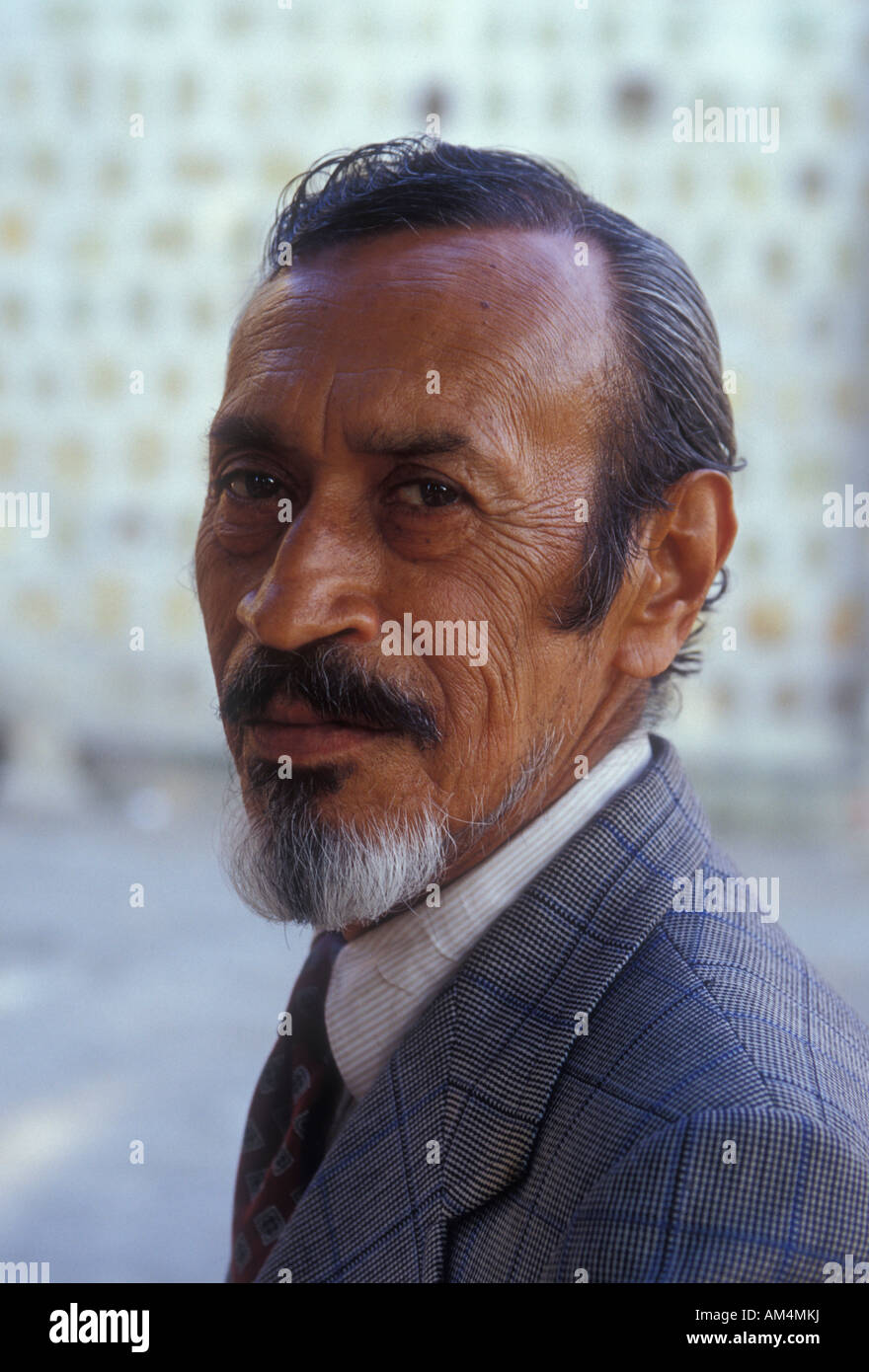 1 One Mexican Man Old Man Mature Man Head Shot Head And Shoulders Eye Contact Front View