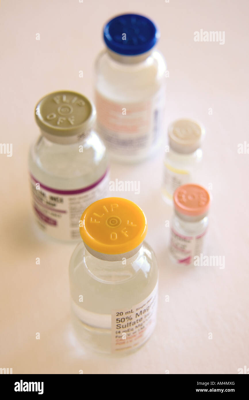 Medical glass vials Stock Photo - Alamy