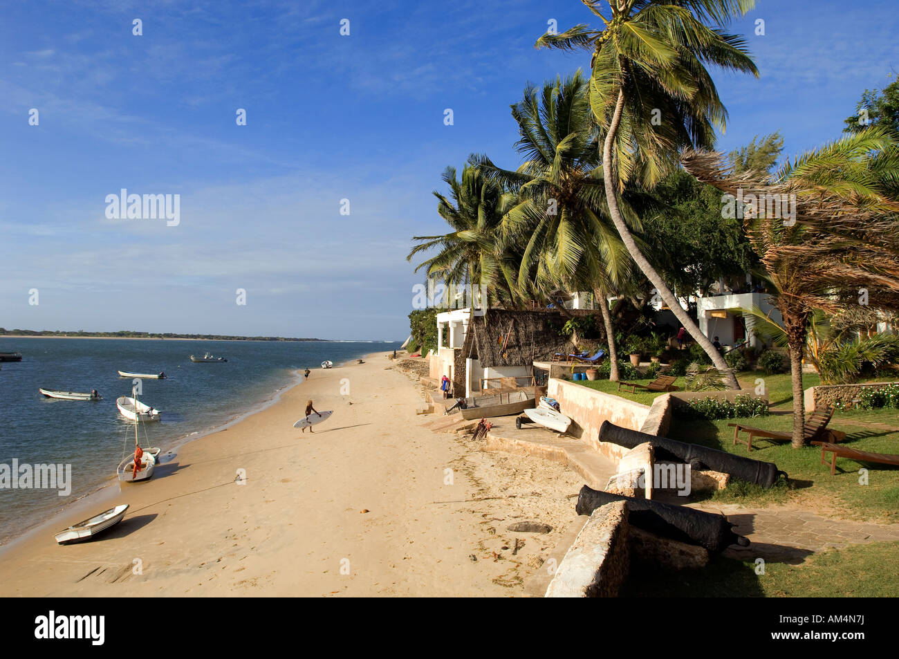 Kenya, Lamu island, Shela village, the hotel Peponi Stock Photo - Alamy