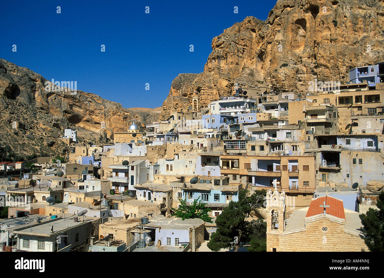 Syria, Maaloula, Christian village Stock Photo - Alamy