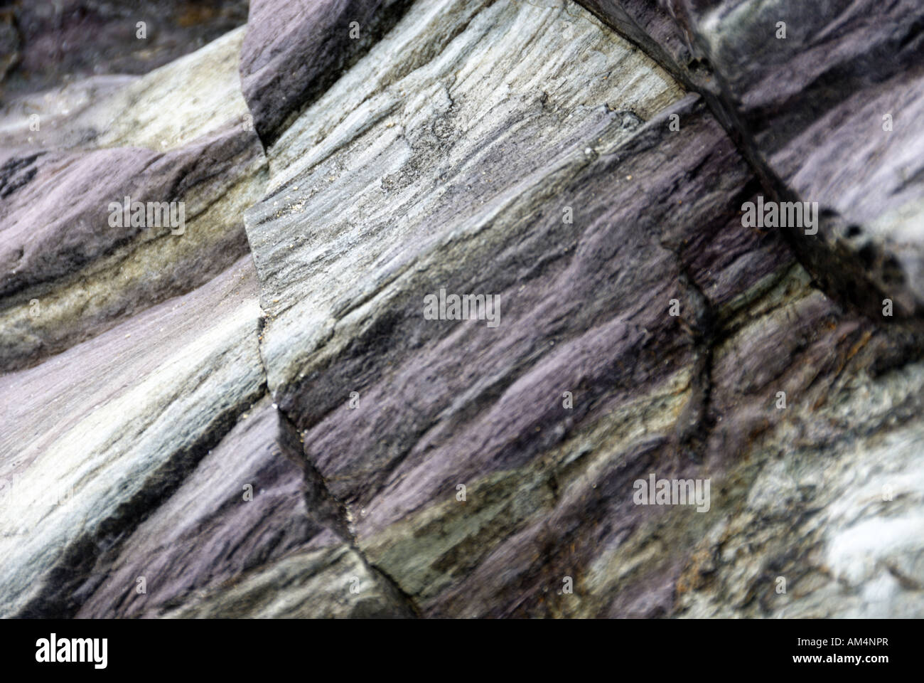Rock strata Cornwall UK Stock Photo - Alamy
