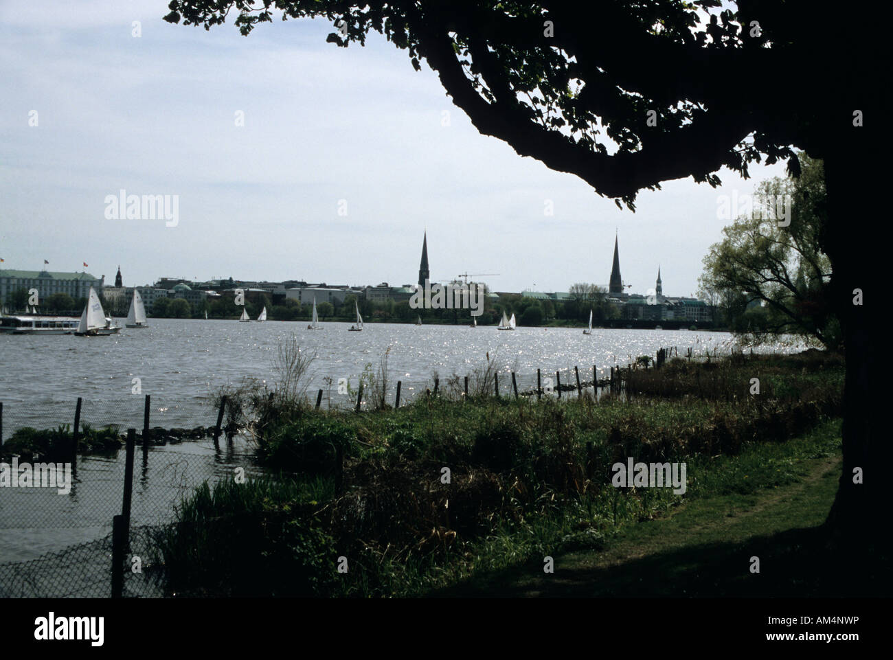 Inner alster lake spring hi-res stock photography and images - Alamy