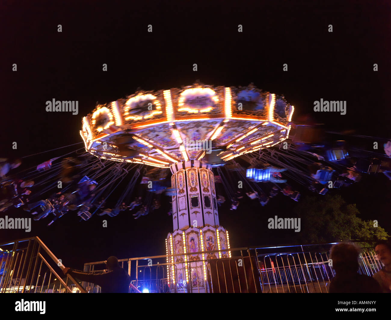 Merry go Round Funfair Epsom Surrey Stock Photo - Alamy