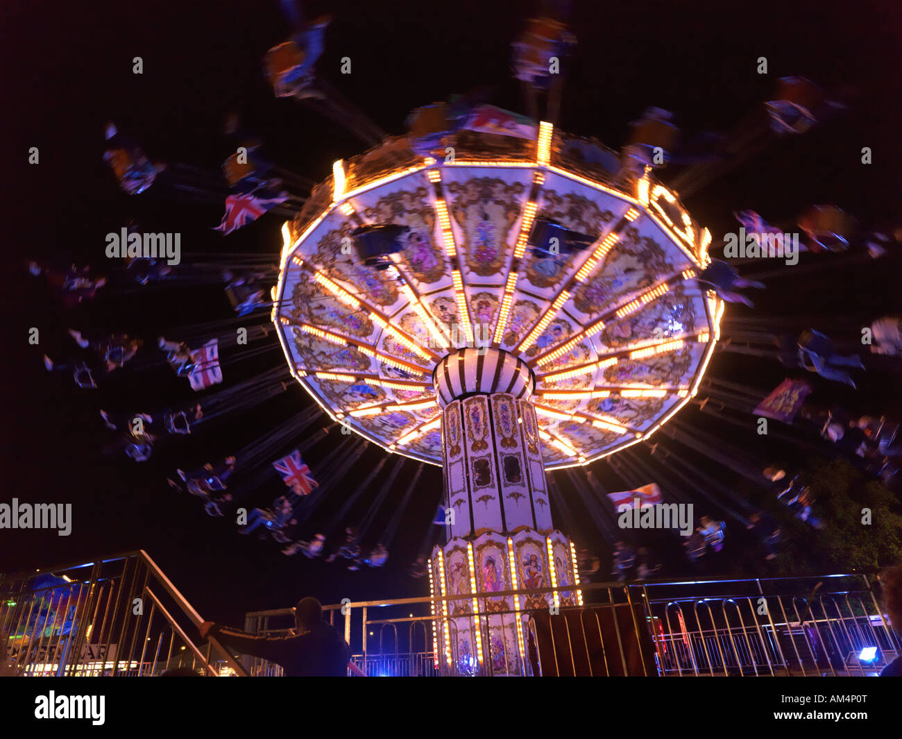 Merry go Round Funfair Epsom Surrey Stock Photo - Alamy