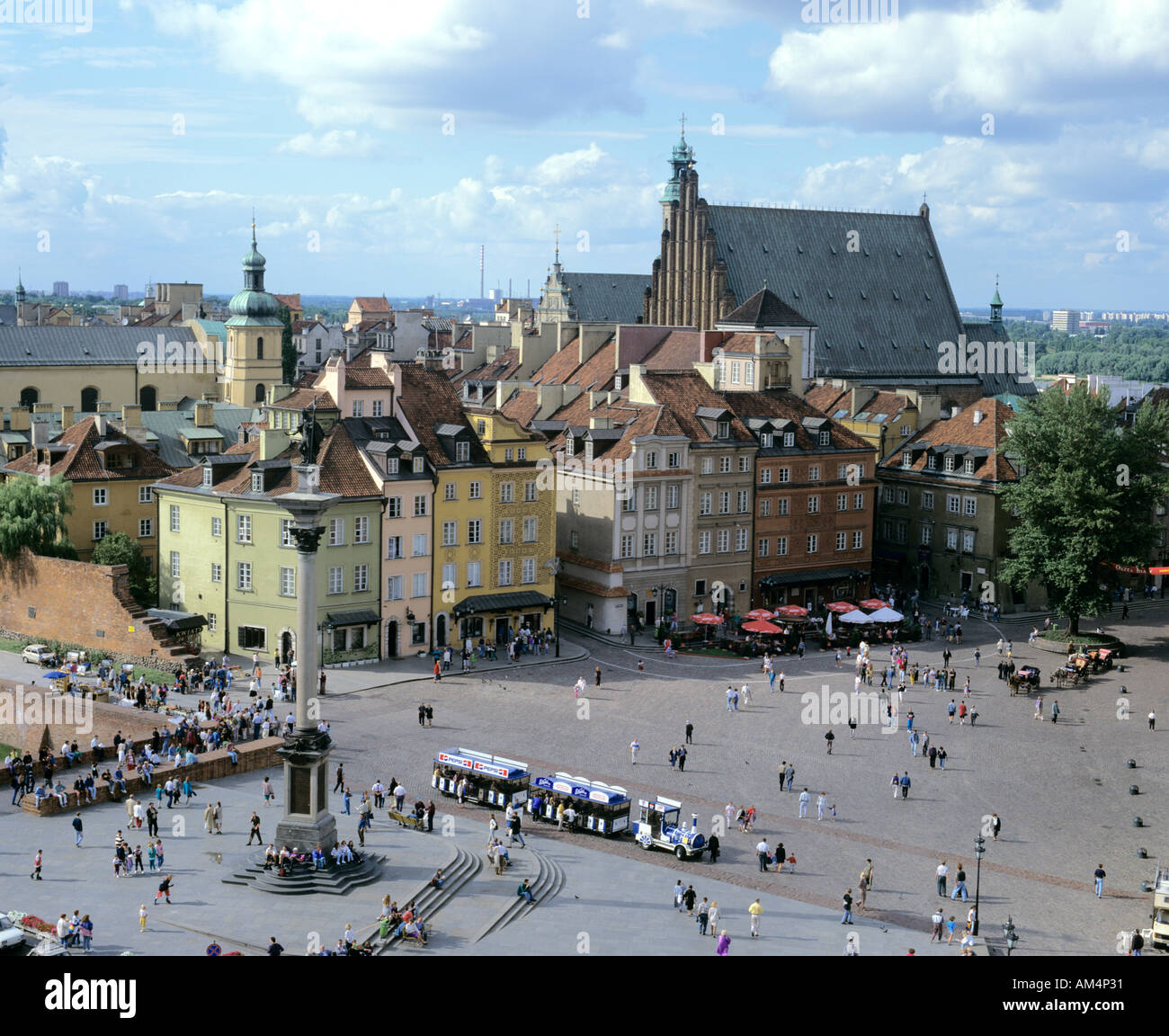 Warsaw cityscape. - rebuilt after WW2 Stock Photo - Alamy