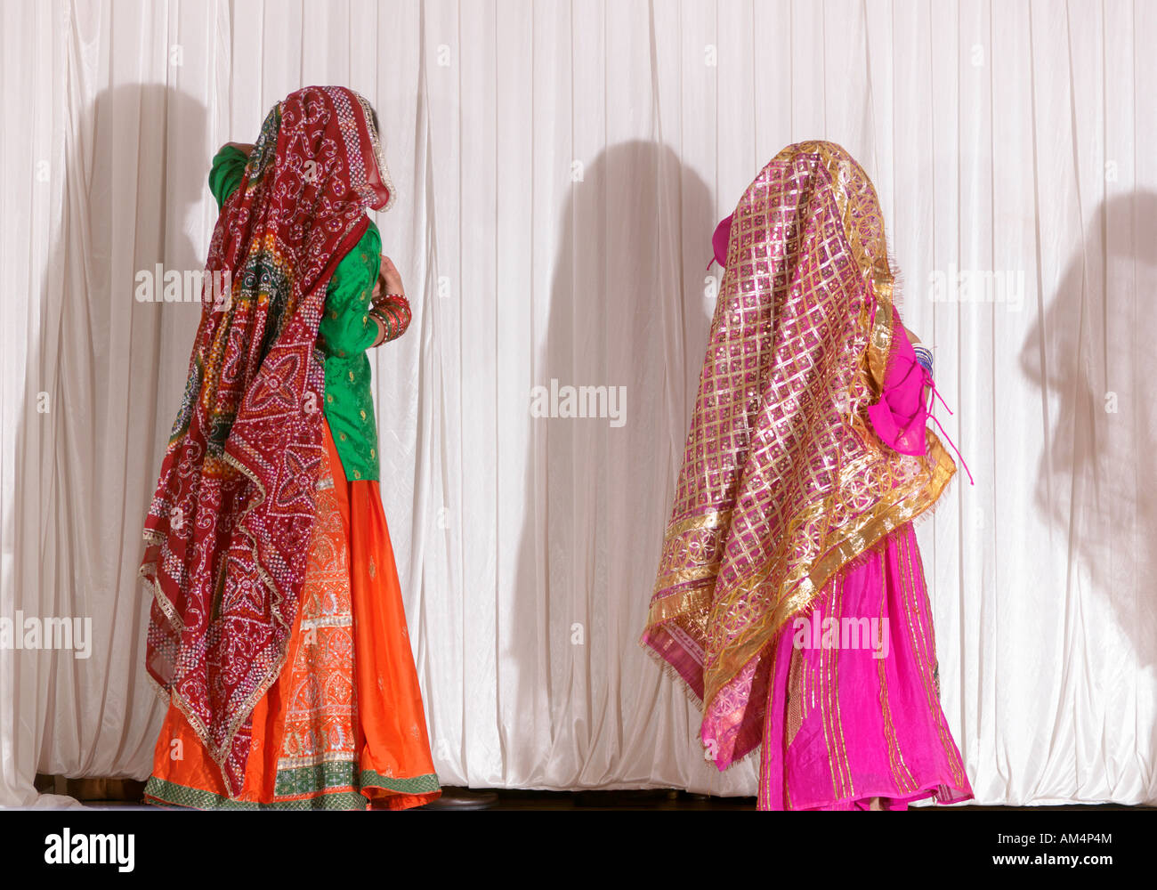 Two girls dancing Diwali Wandsworth Town Hall London Stock Photo - Alamy