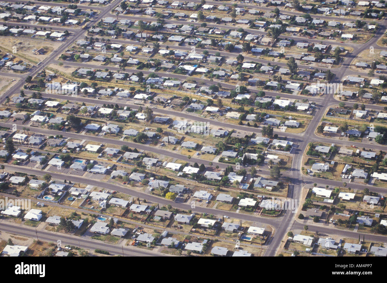 Aerial view desert suburban homes hi-res stock photography and images ...