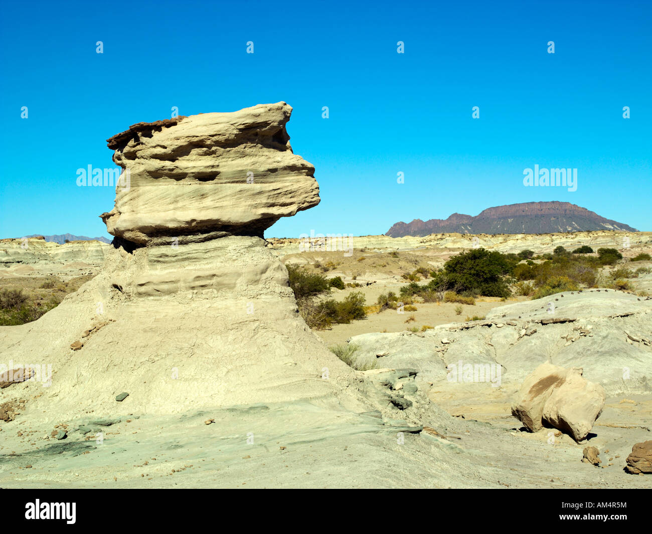 'The Sphinx' a rock formation in Ischigualasto Provincial Park Stock ...