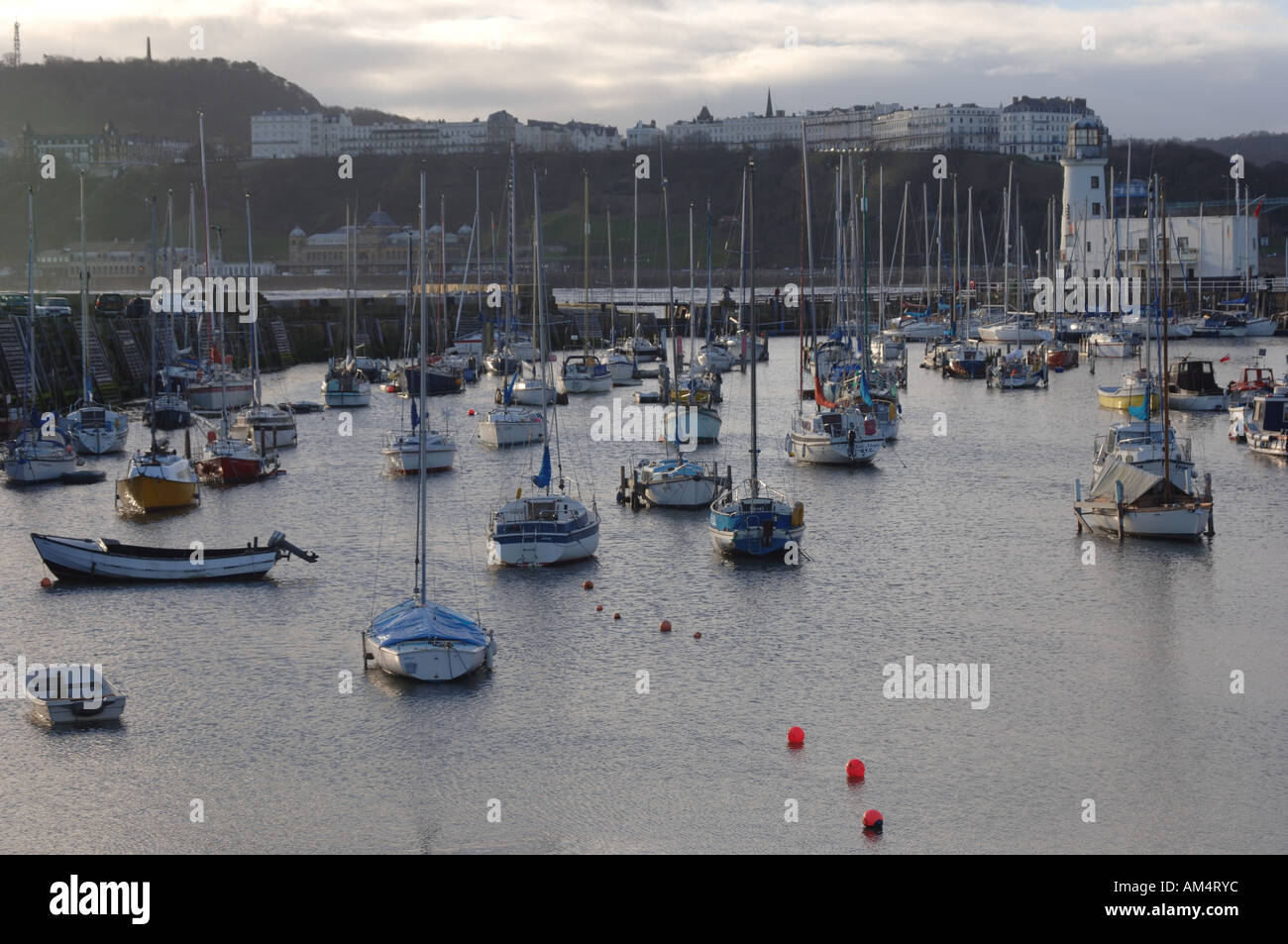 Scarborough harbour North Yorkshire England Stock Photo - Alamy