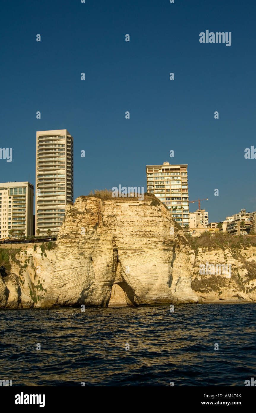 Pigeon Rocks Raouche Beirut Lebanon Stock Photo - Alamy