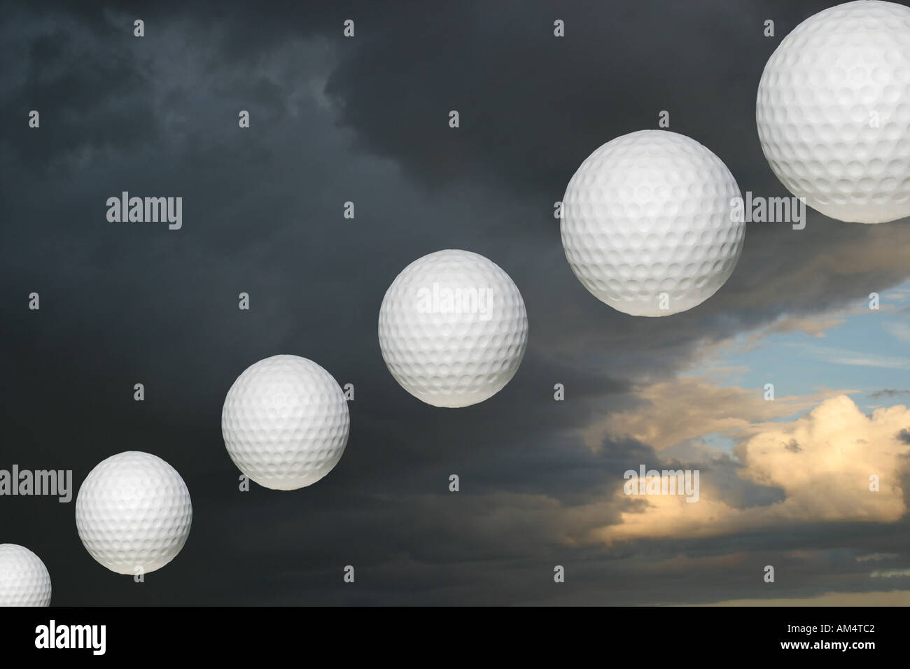 Golfball flying hi-res stock photography and images - Alamy