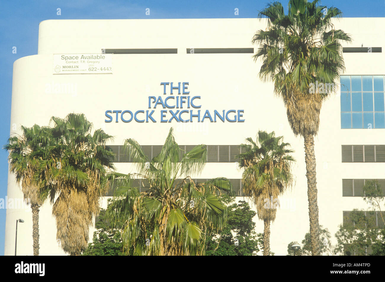 The Pacific Stock Exchange in Los Angeles California Stock Photo - Alamy