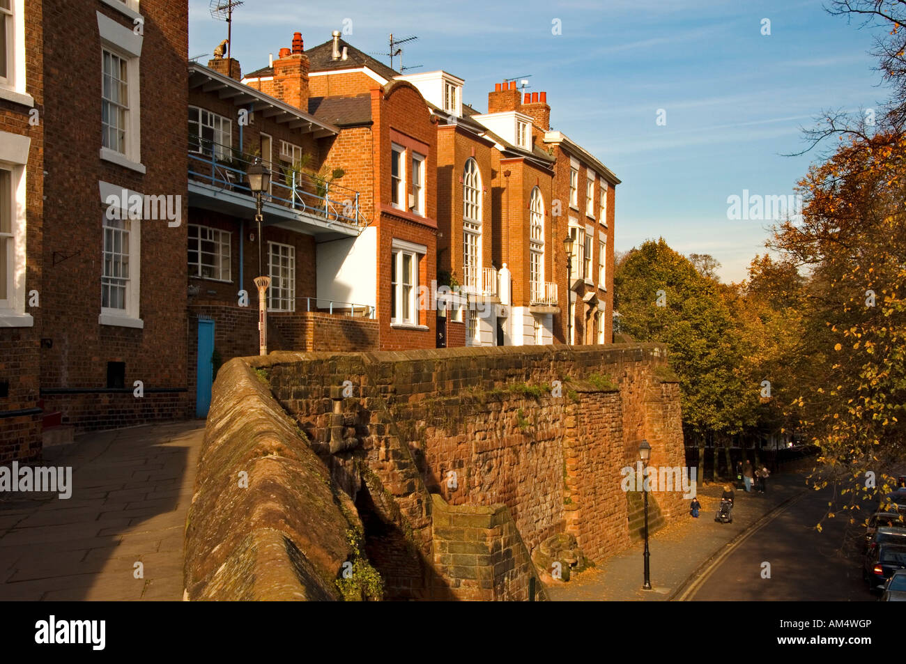 A Section of The Roman City Walls of Chester, Chester, Cheshire ...