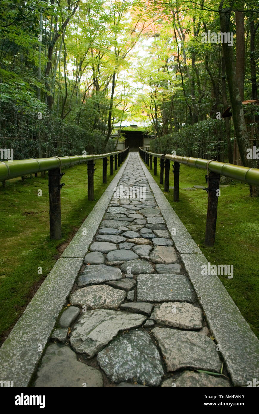 Path to zen garden Kyoto Japan Stock Photo - Alamy