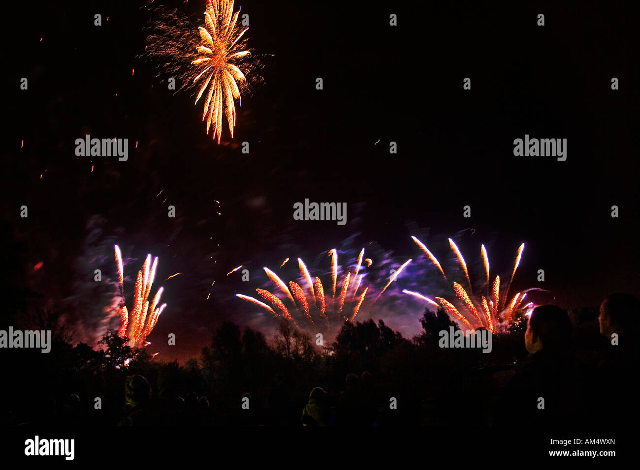 fireworks going off Stock Photo - Alamy