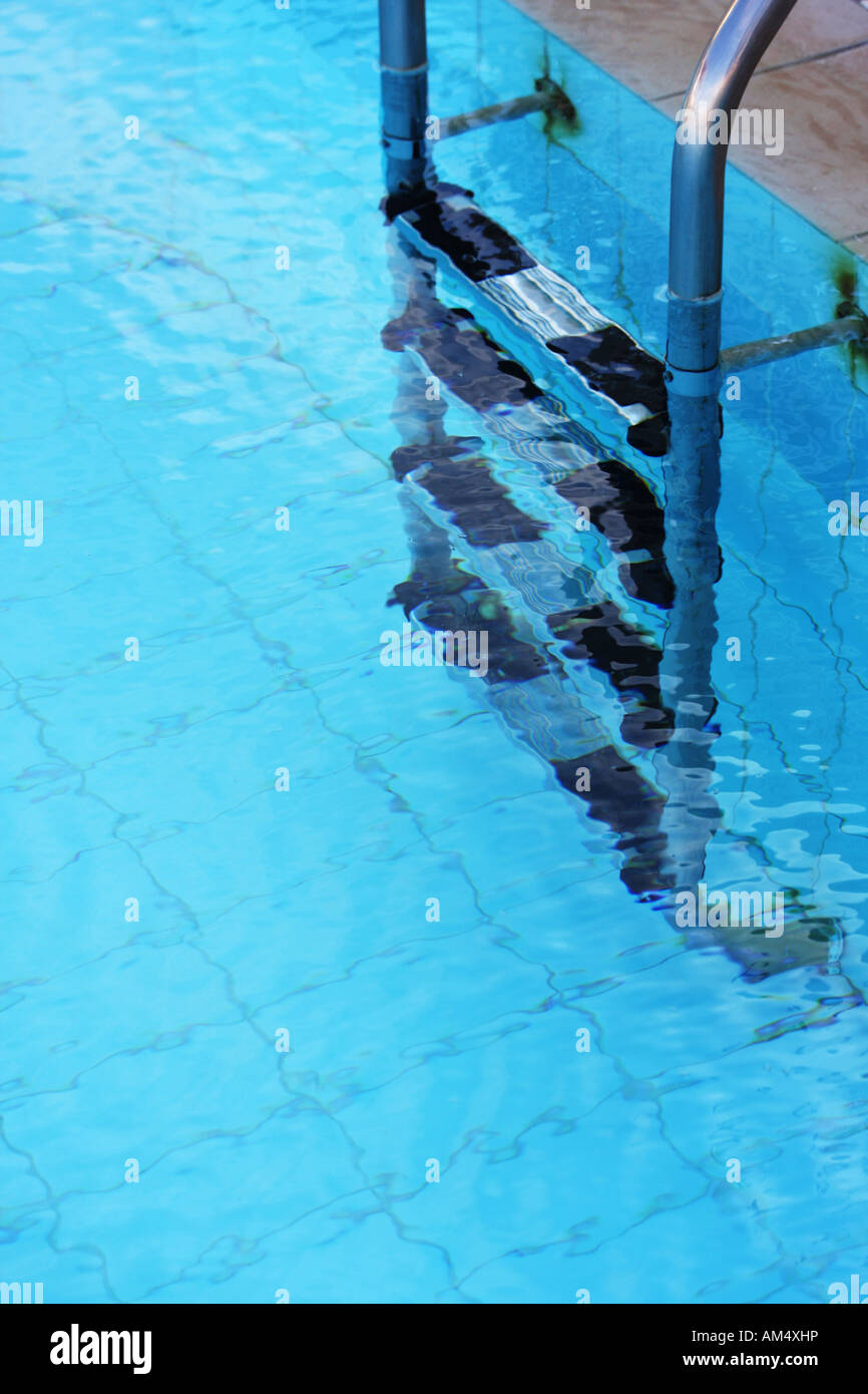 Close up of a clear swimming pool taken in vertical format Stock Photo ...