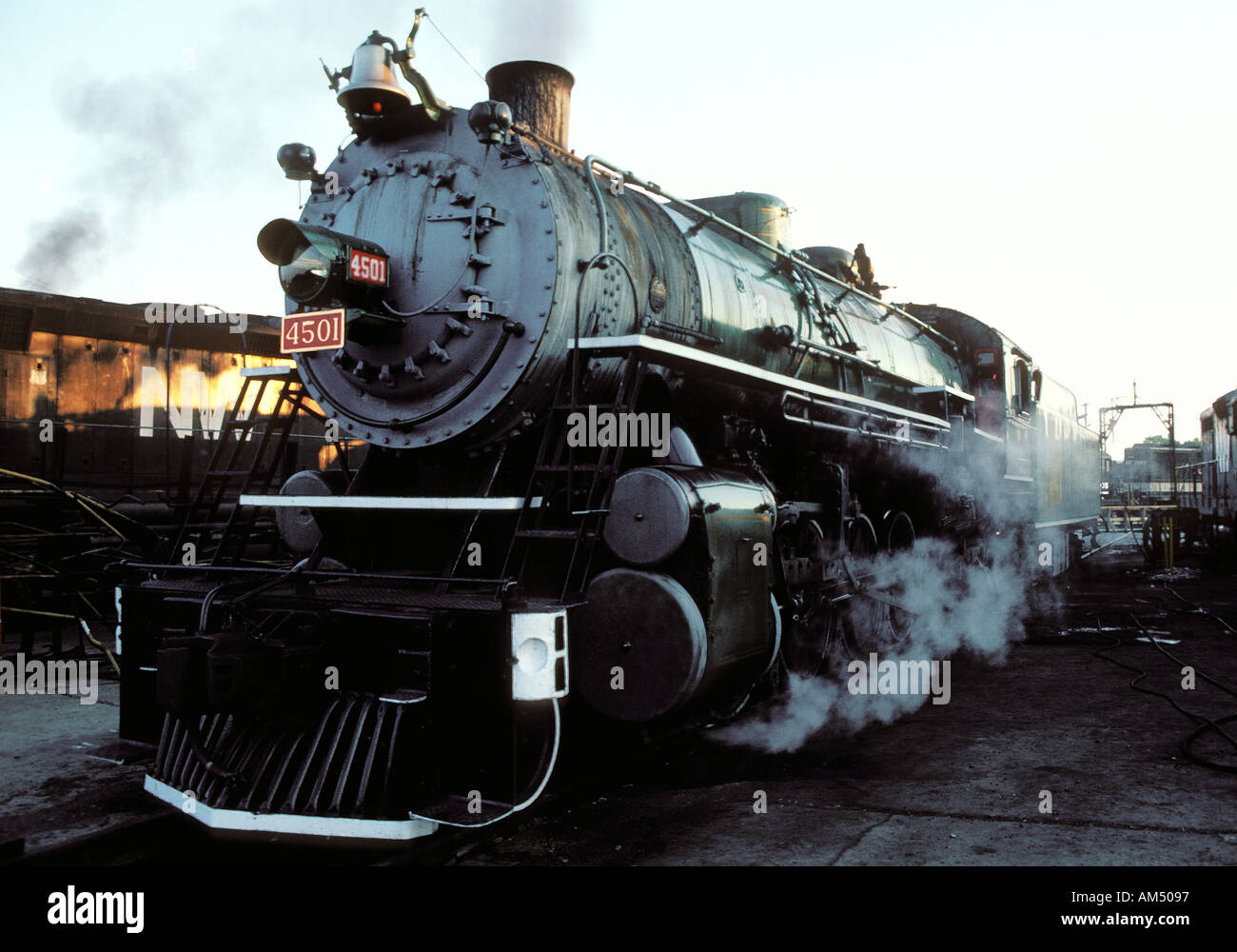 old antique steam train Stock Photo - Alamy