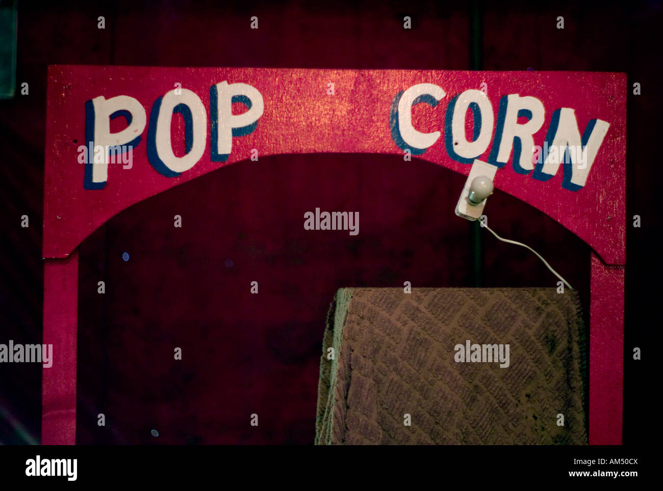pop corn sign Stock Photo - Alamy