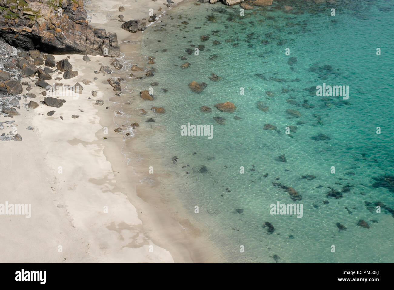 Beach with clear water, Cornwall, England, Great Britain Stock Photo ...