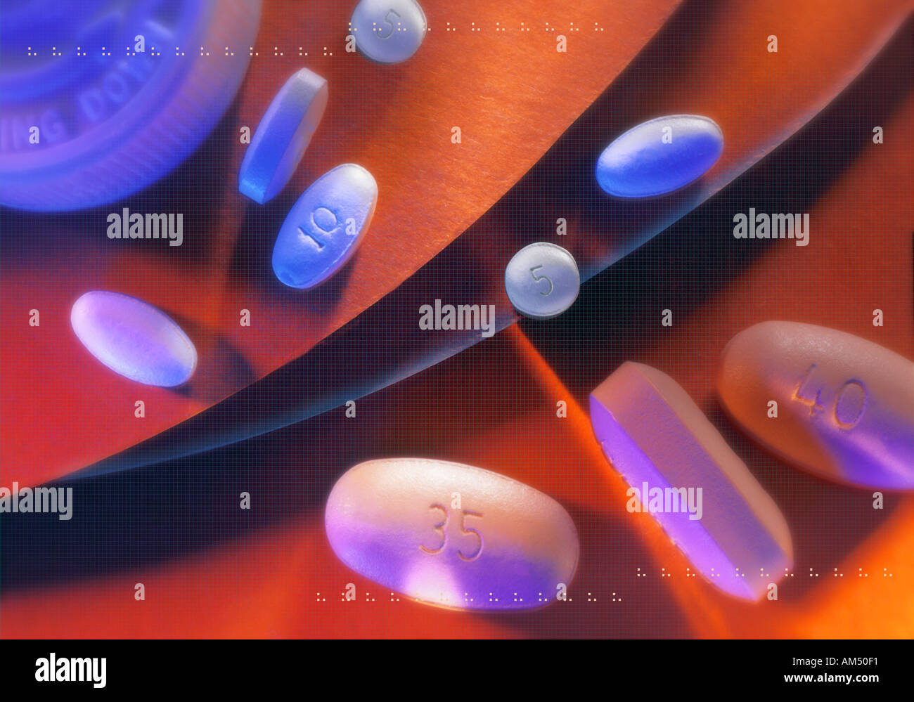 Prescription pills of various types Stock Photo - Alamy