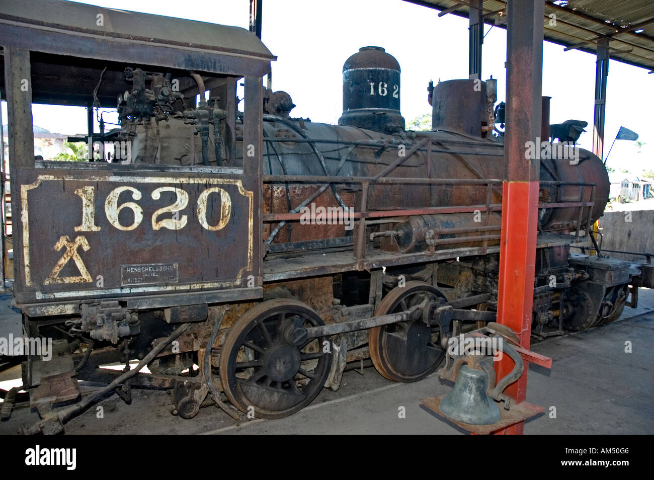 Old Steam Engine number 1620 being restored at Railway Museum, Central ...