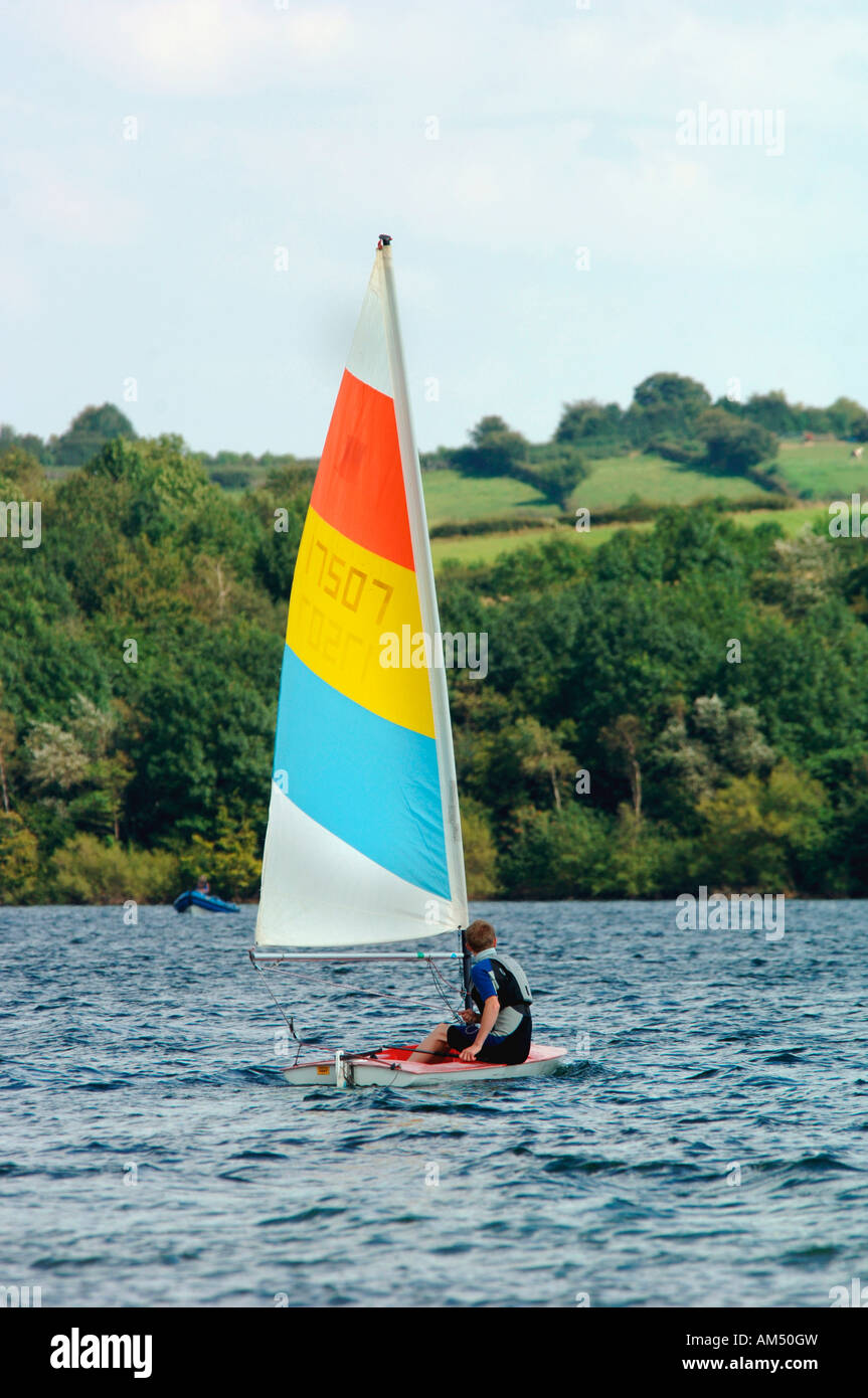 Sailing On Carsington Water. A Freshwater Reservoir In Derbyshire ...