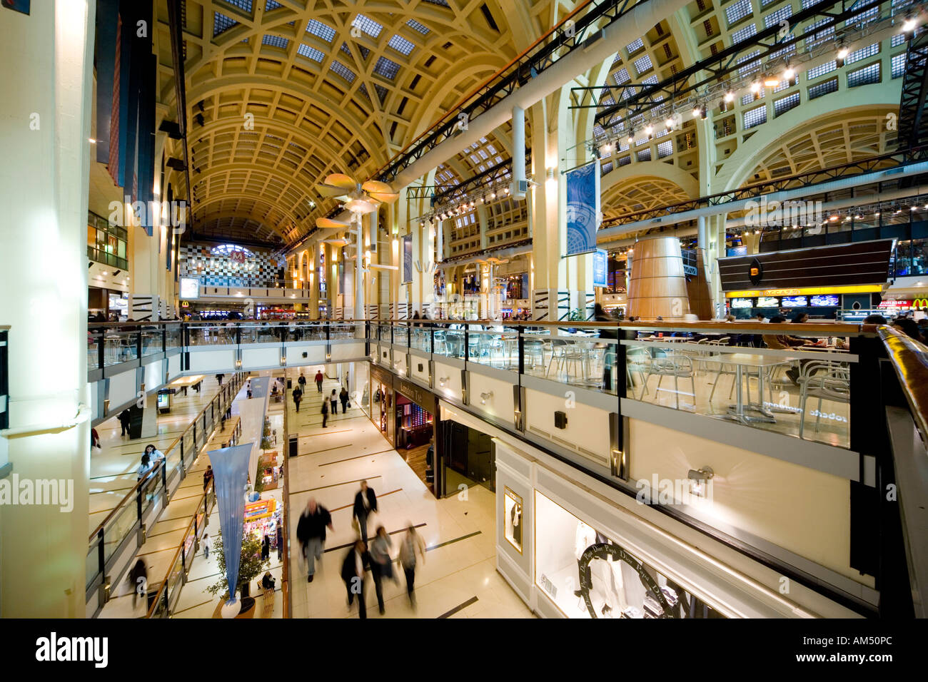 Shopping center Mercado Abasto Mall Buenos Aires. Interior. The food ...