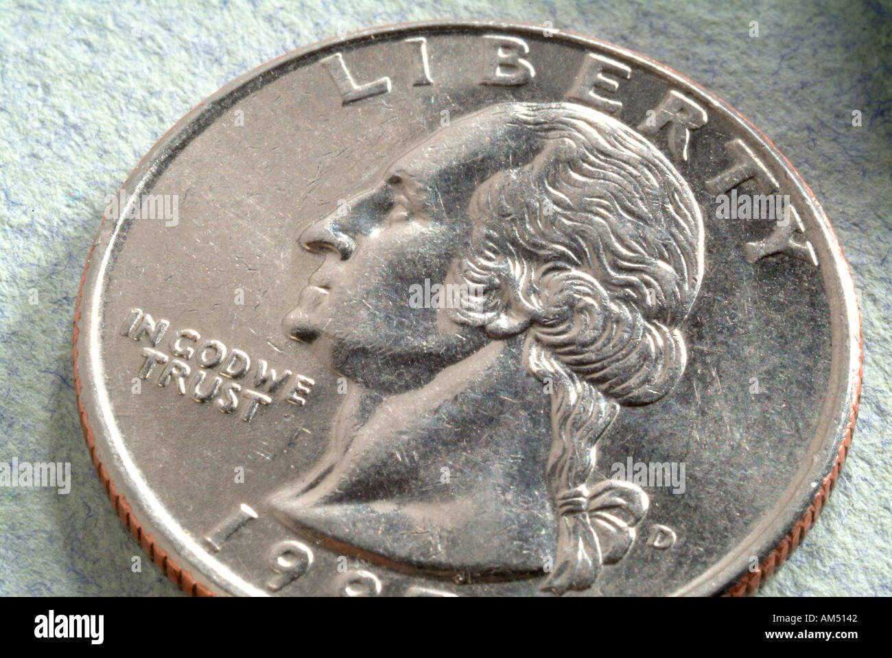 American quarter coin front Stock Photo - Alamy