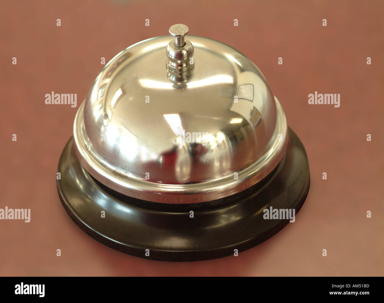 Service Bell on a hotel front desk Stock Photo - Alamy